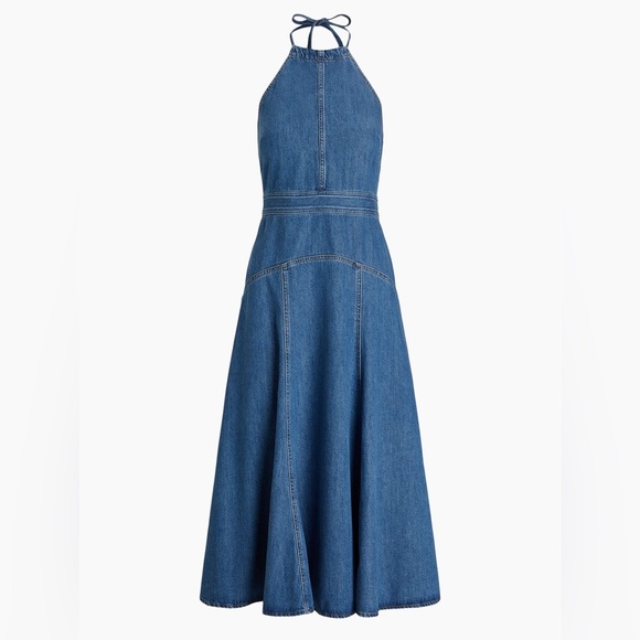 Polo Ralph Lauren | Dresses | Polo Ralph Lauren Denim Halter Dress Size ...